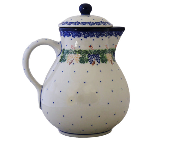 34oz Pitcher with Lid Coffee – Pacific Polish Pottery