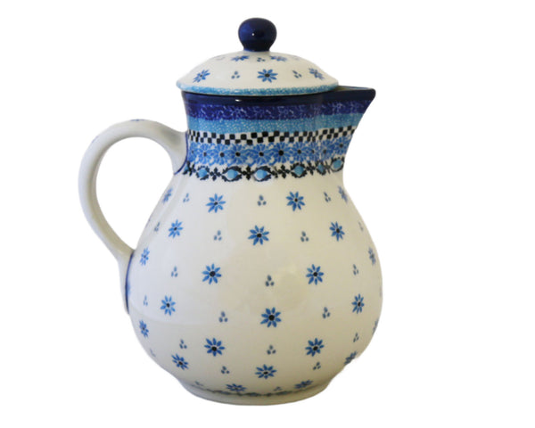 34oz Pitcher with Lid Coffee – Pacific Polish Pottery