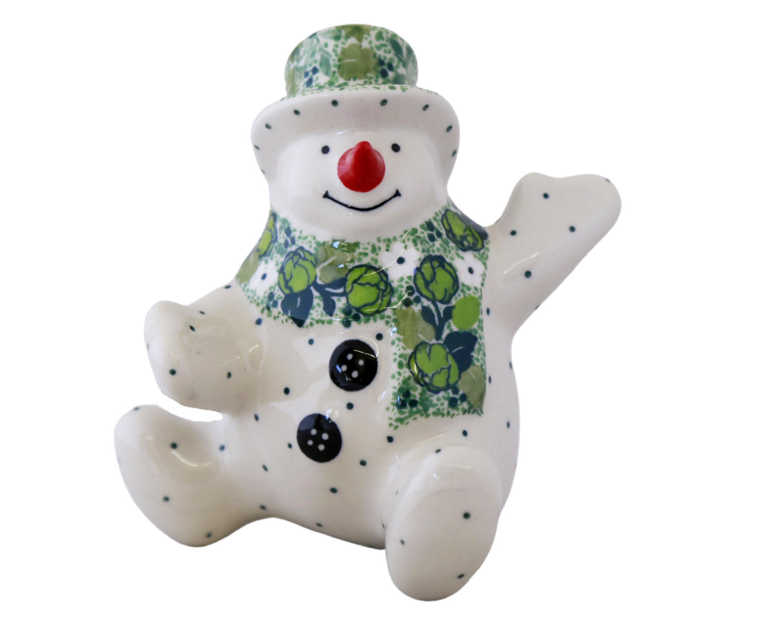 Polish Pottery Snowman Figure – Pacific Polish Pottery