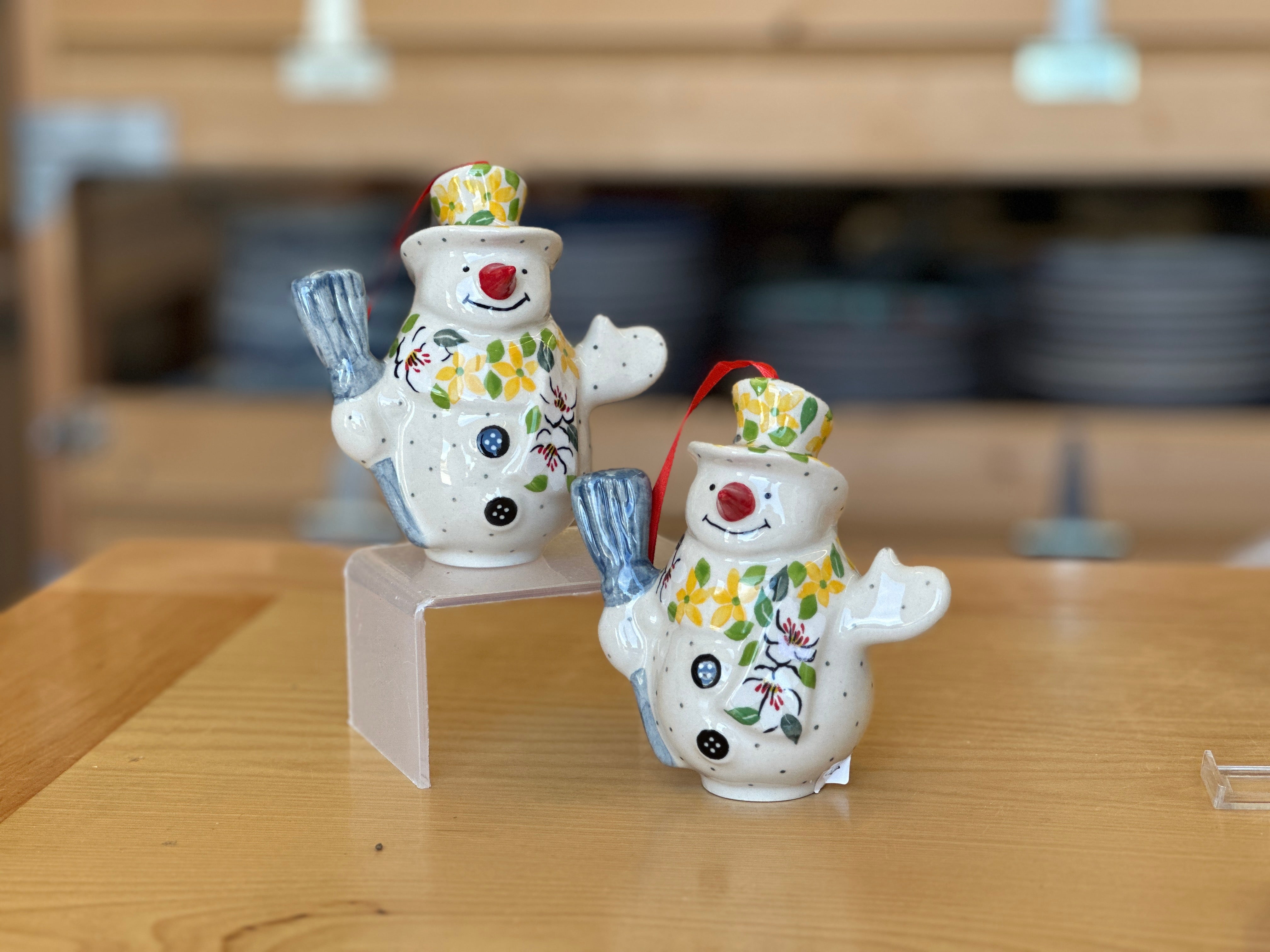 CLEARANCE Unikat Snowman Figure – Pacific Polish Pottery